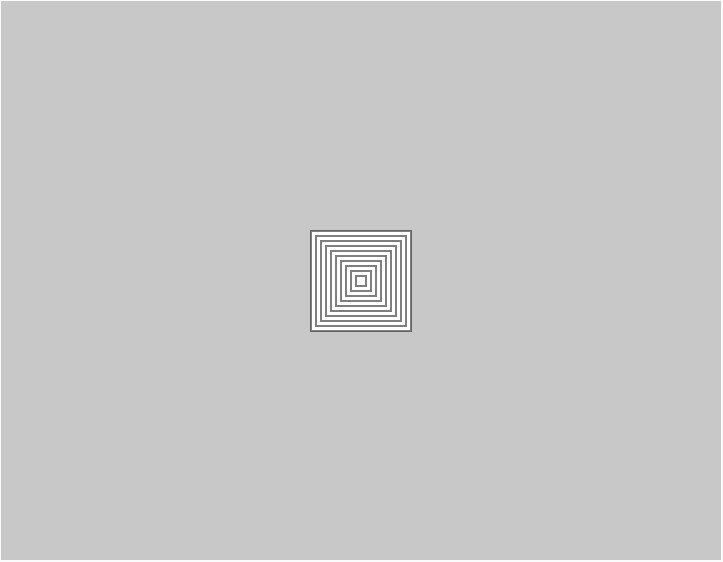 Multiple squares nested inside each other